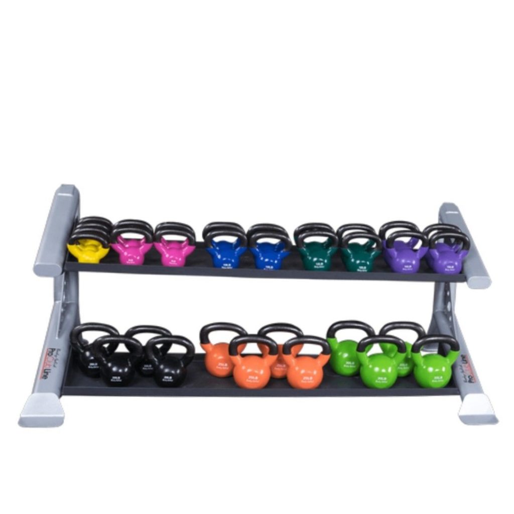 Body-Solid Pro ClubLine 2 Tier Kettlebell Rack Weight Storage