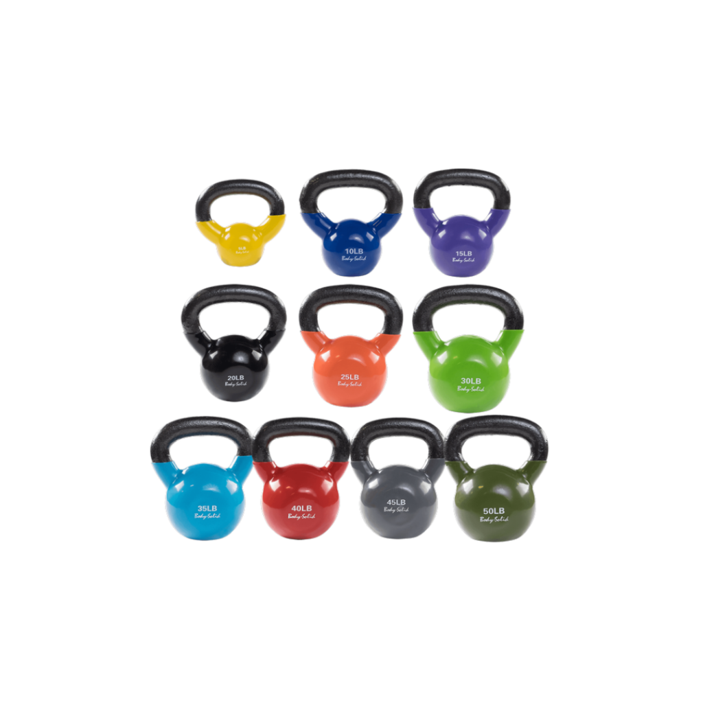 Body-Solid Vinyl Coated Kettlebells Set 5-50 KBVS275 (New) - Expert ...